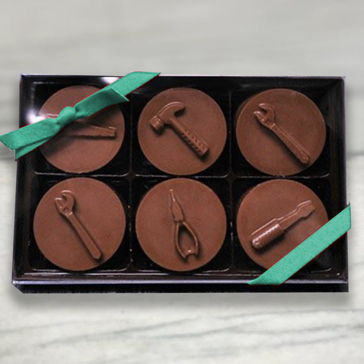 SET OF 6 - 3" SOLID CHOCOLATE RONDELS – NATALIE SARABELLA